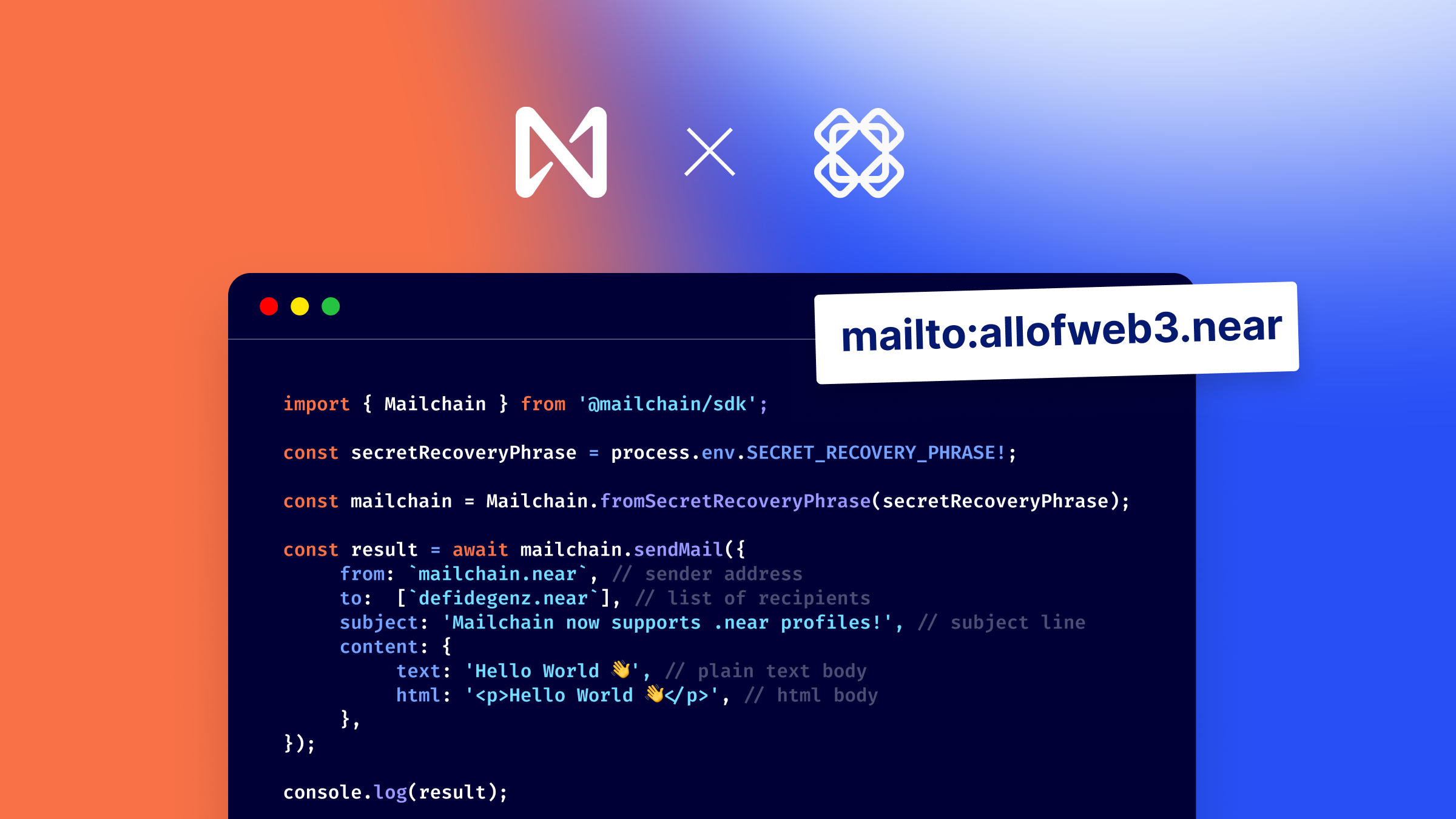 Mailchain Learn | Mailchain x NEAR Protocol Integration: A New Chapter for Web3 Communication